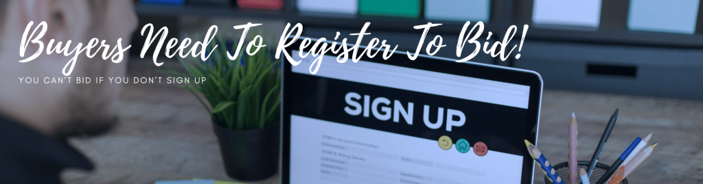 Register First To Bid Online - Auctions ASAP